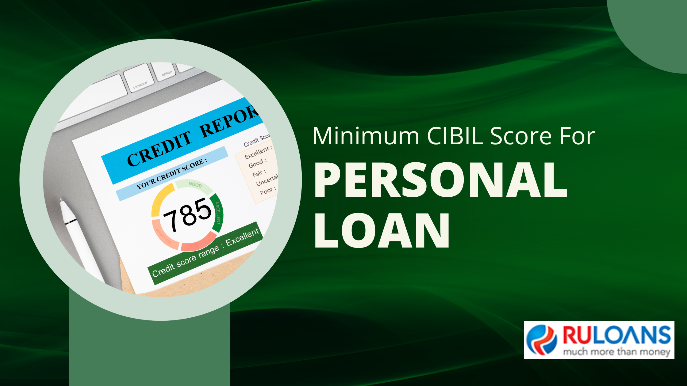 Minimum CIBIL Score for Personal Loan: Requirements & Tips | Ruloans