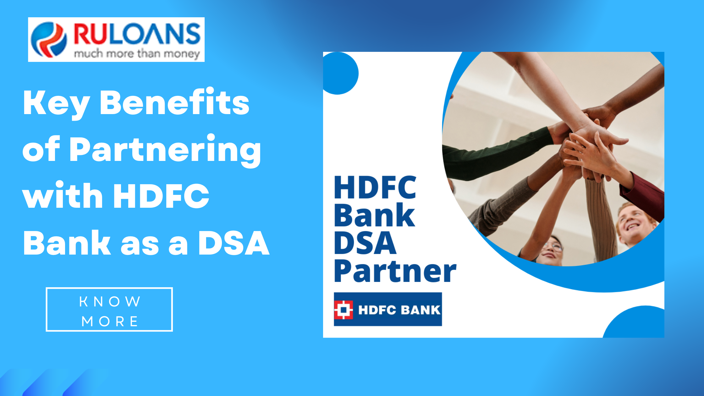 Key Benefits of Partnering with HDFC Bank as a DSA - Ruloans